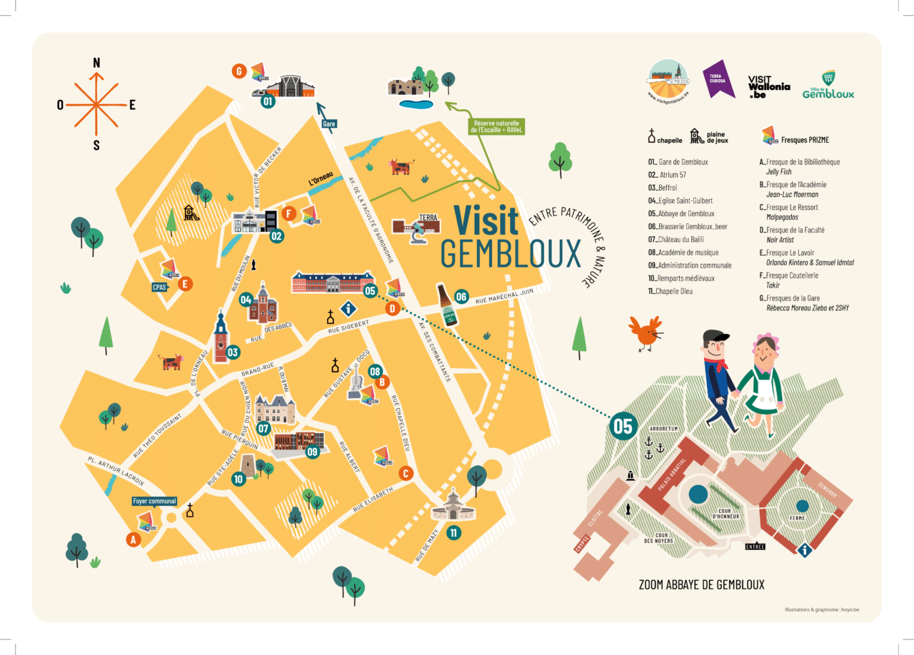 Discover downtown Gembloux and its unique activities