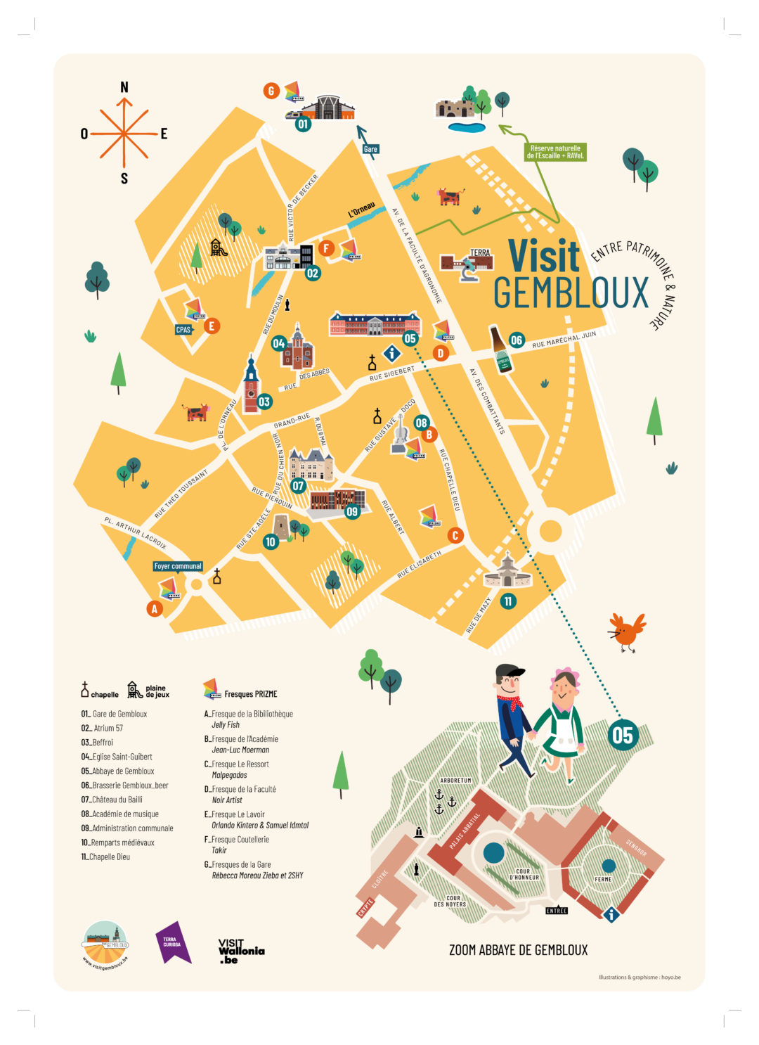 Discover downtown Gembloux and its unique activities